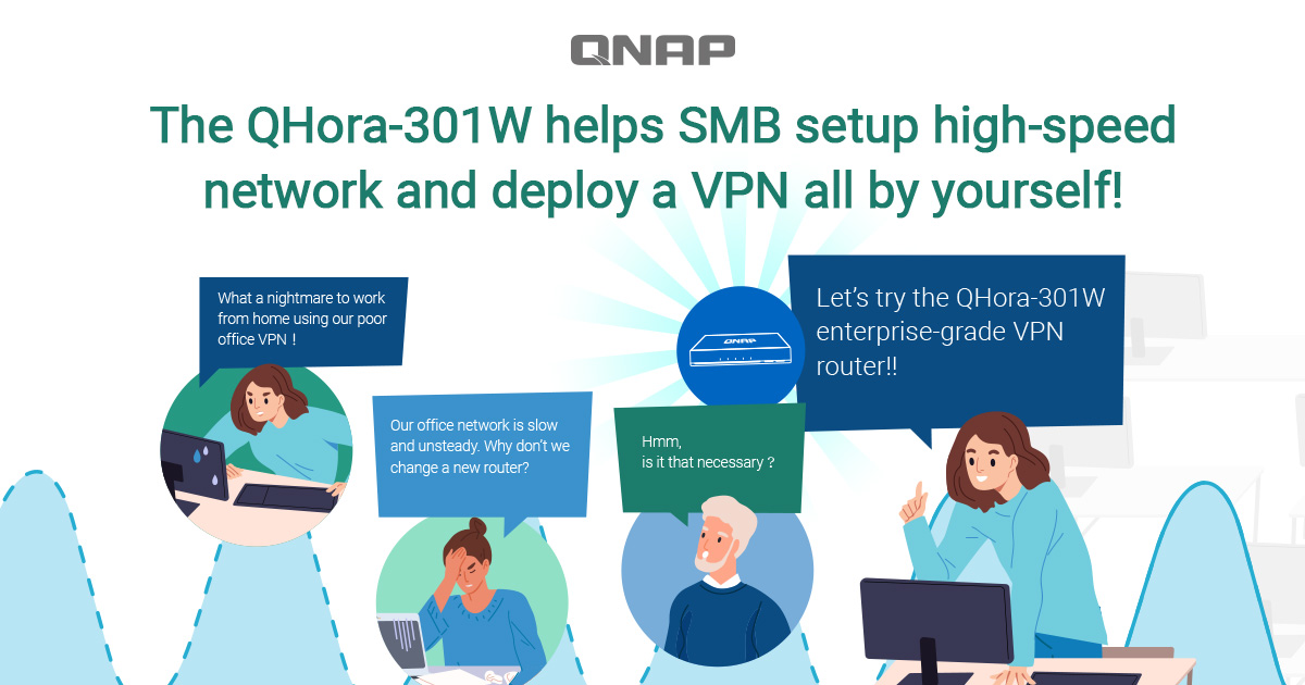 QNAP QHora-301W | Wi-Fi 6 Dual-port 10GbE VPN Router for SMB | QNAP