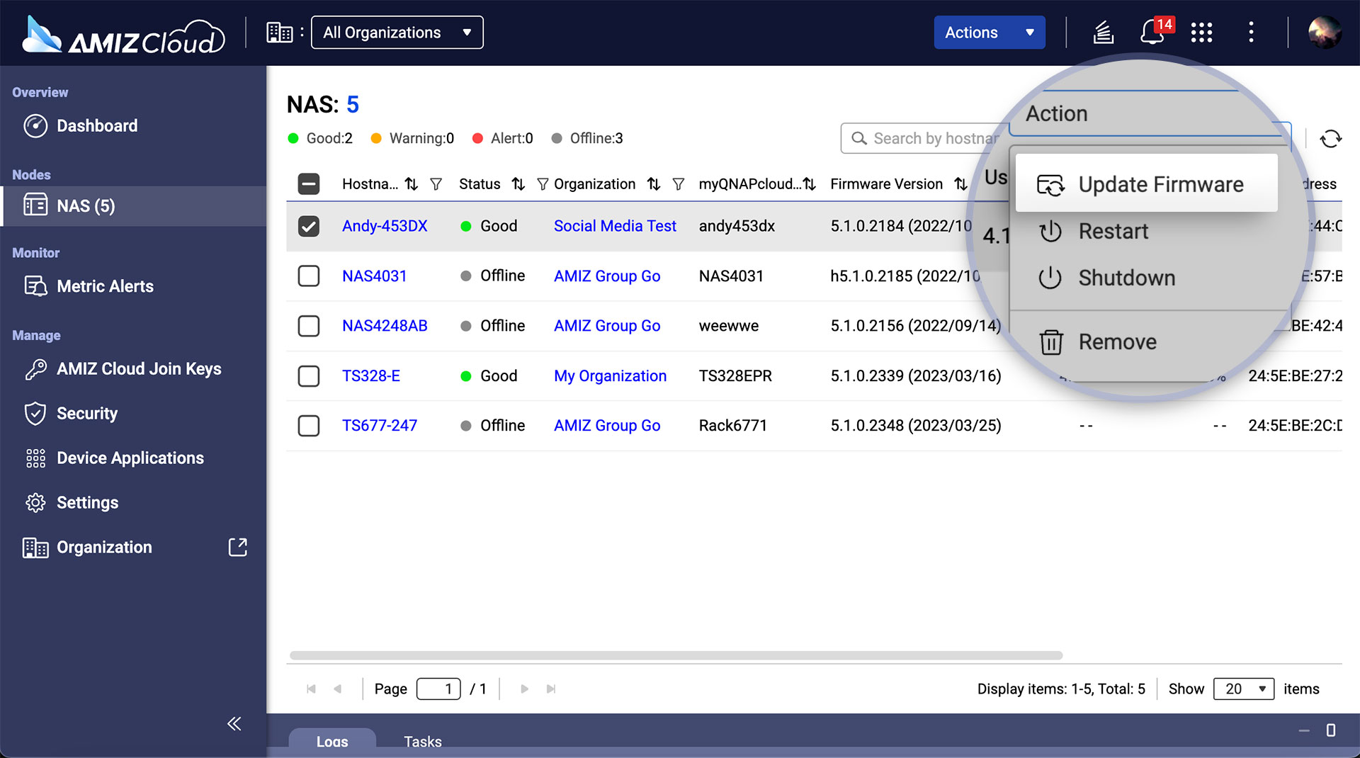 AMIZcloud | QNAP Cloud Management Platform for Multiple NAS & Devices ...