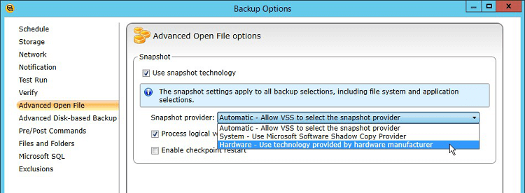 Create Microsoft Hyper V Backups Using Qnap Snapshot Agent And Vss
