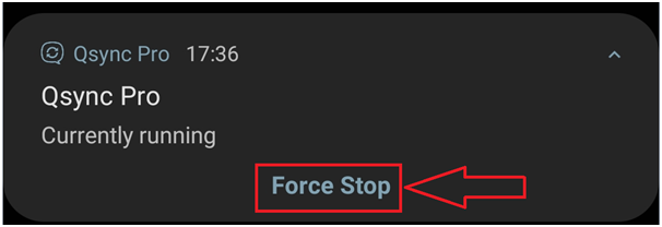 [Android / Qsync Pro] Qsync Pro keeps running even if I have “WiFi only ...