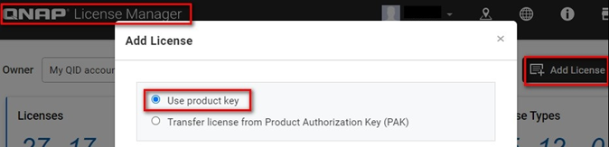 Product Key 和 License Key 有何區別？ | QNAP
