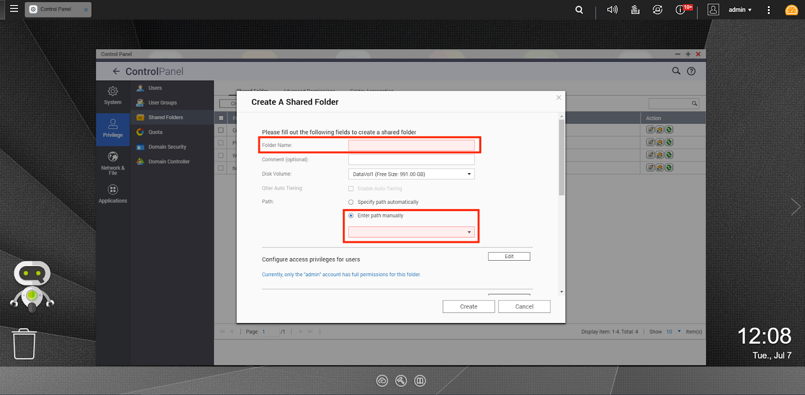 How to recover the previous folders after 10 sec reset? | QNAP (US)