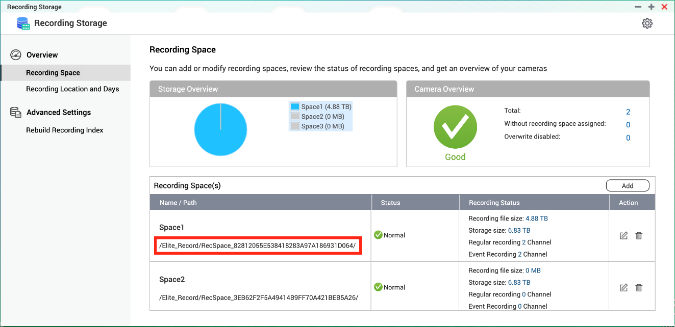 QVR Elite 採用什麼資料夾和檔案結構來保存錄製內容？ | QNAP