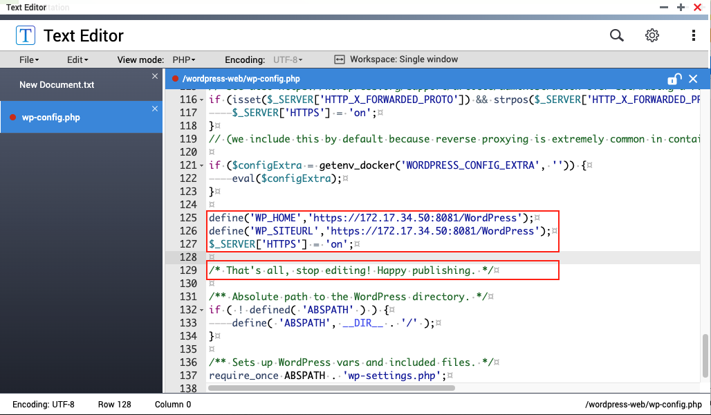 How to setup Wordpress to use HTTPS connection ? | QNAP