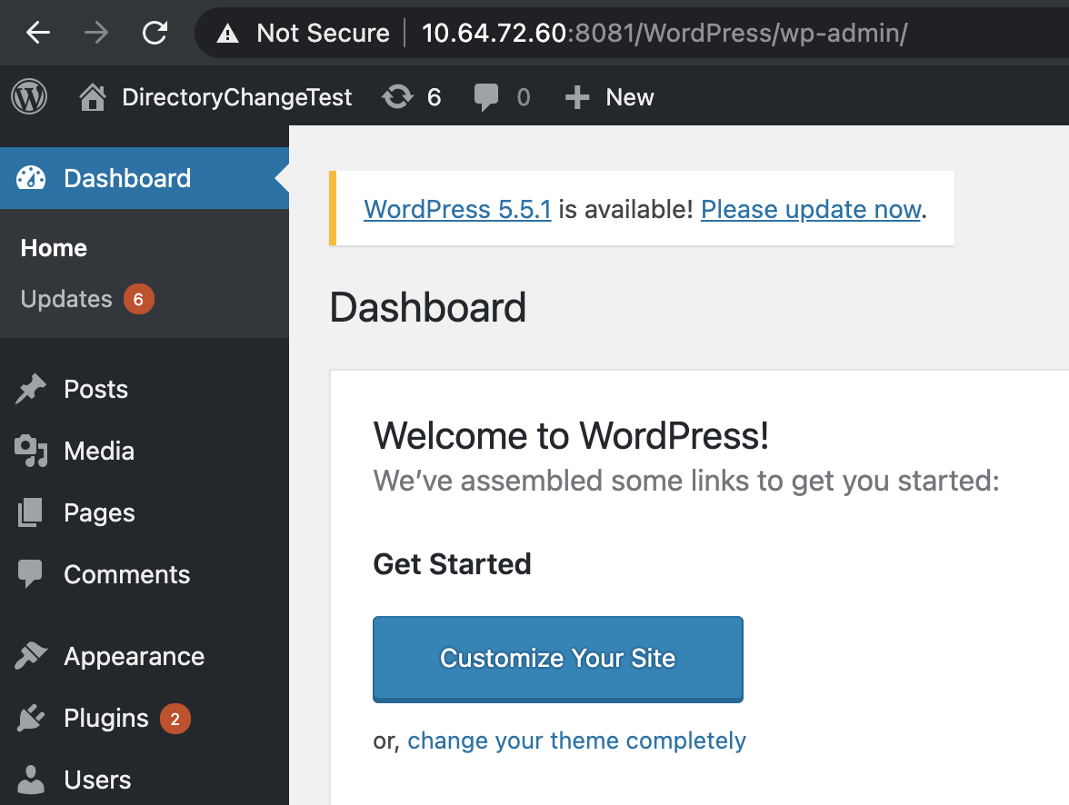 How to change directory for Wordpress directory? | QNAP