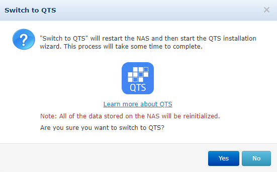 How to switch NAS OS between QTS and QES | QNAP