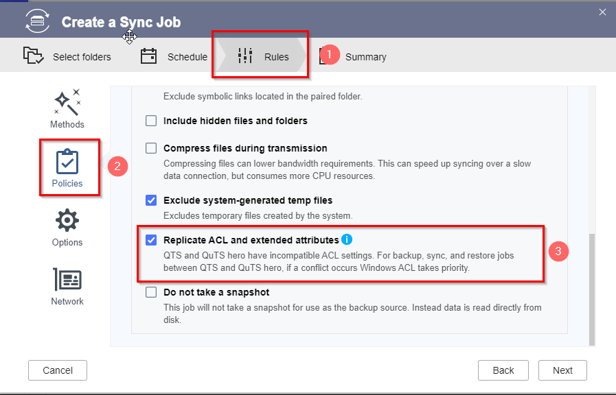 How to replicate the permission on a HBS3 Sync Job | QNAP