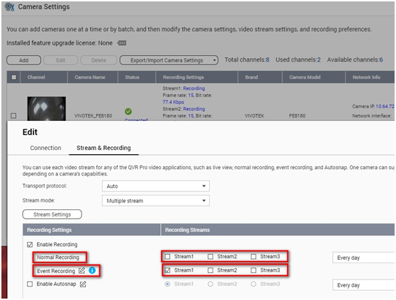 I would like to set the system for only alarm (motion) recordings. How ...
