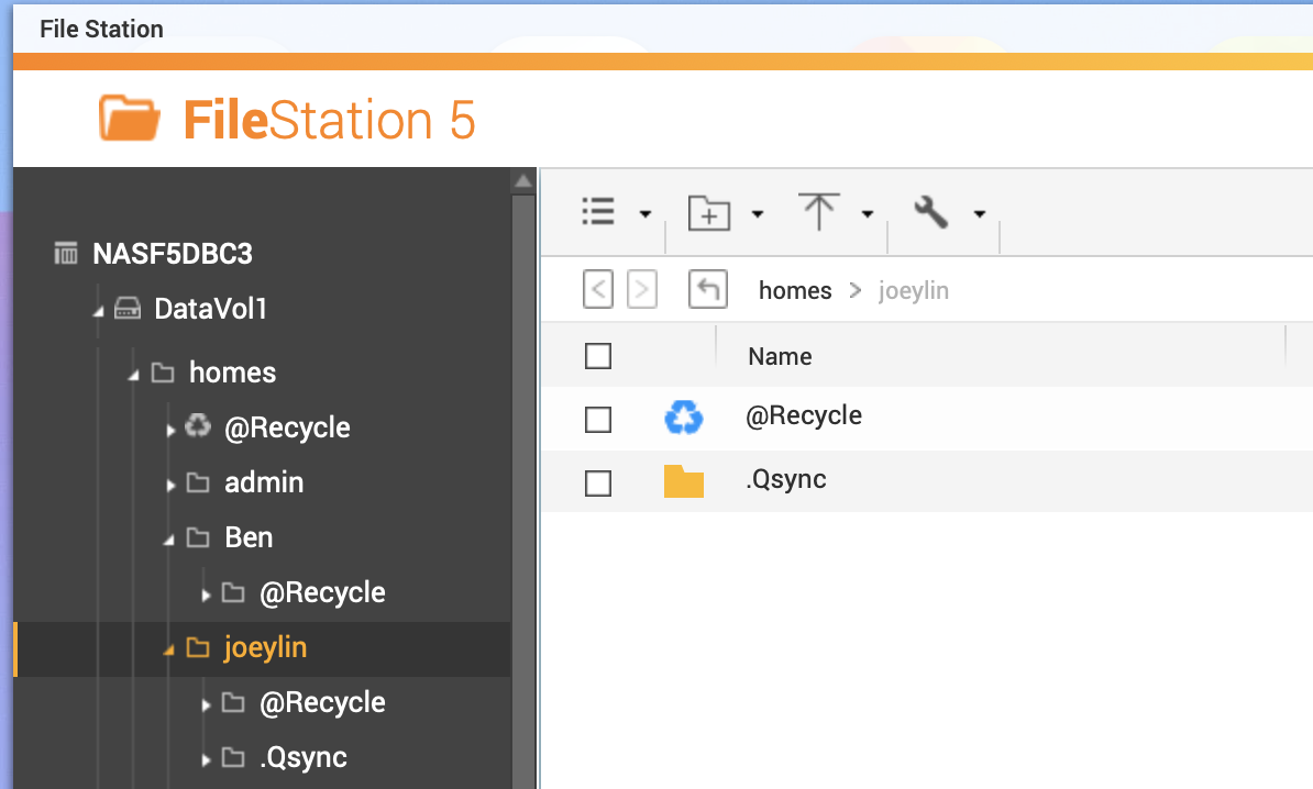 Where can I view the Qsync files of every user? | QNAP
