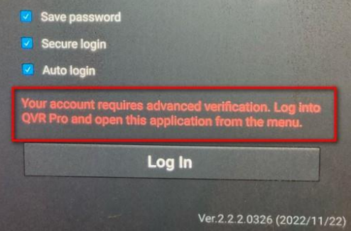 Why did I see the message "Your account requires advanced verification ...