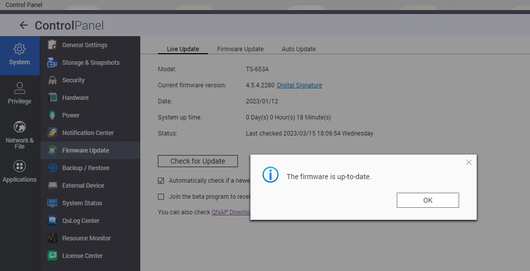 Why is my QTS 4 NAS up-to-date even though QTS 5 is available? | QNAP