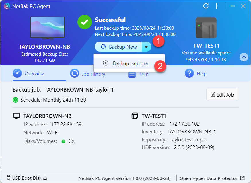 How do I restore files to my Windows PC or server with HDP Backup Explorer? | QNAP
