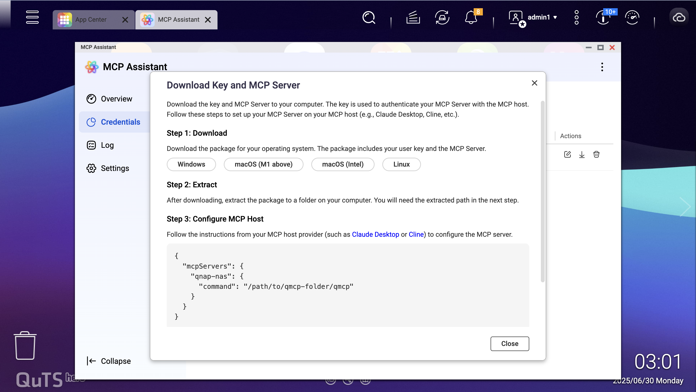 How to set up MCP Assistant for Claude to operate my NAS with natural language commands? | QNAP ...