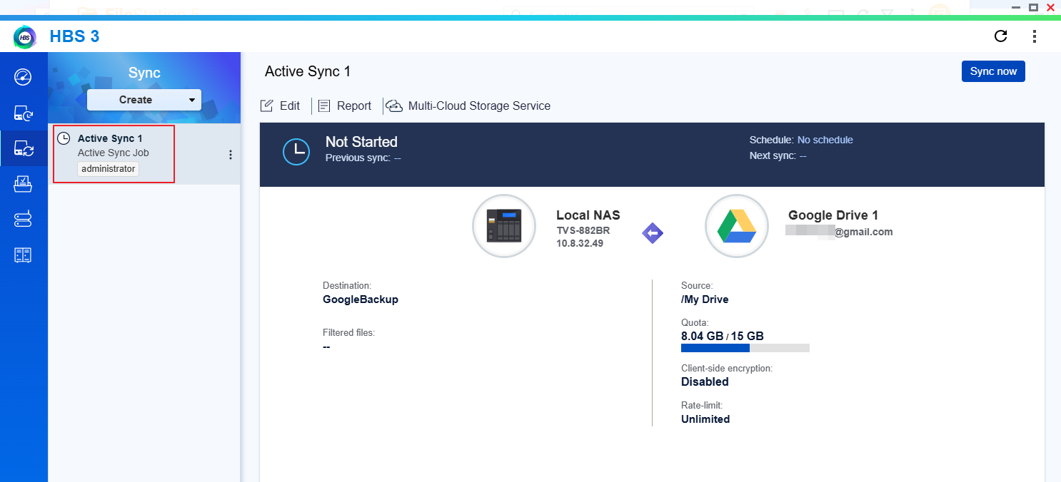 Use HBS Active Sync to Sync Files from Google Drive to Your NAS | QNAP