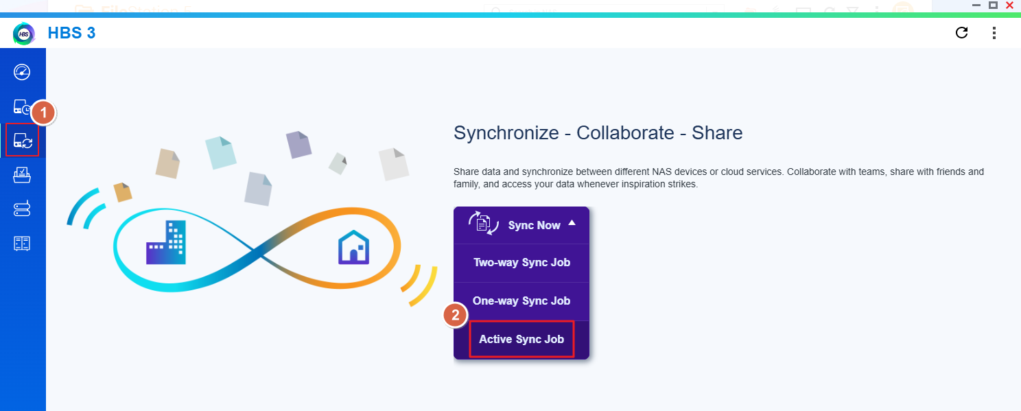 Använd HBS Active Sync för att synkronisera filer från Google Drive ...