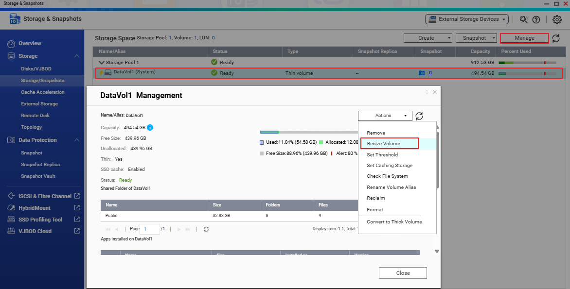 How to Resize a Data Volume When the Storage Pool Still Has Free Space ...
