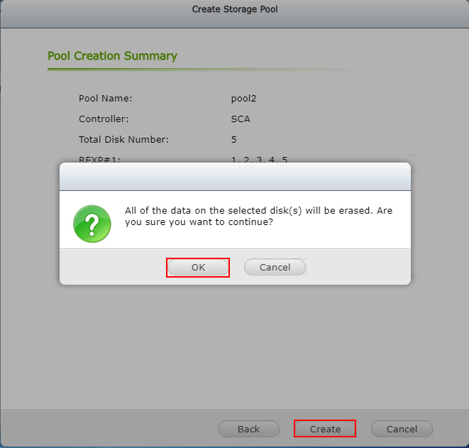 How to create a RAID50 / RAID60 storage pool in QES NAS? | QNAP (ES)