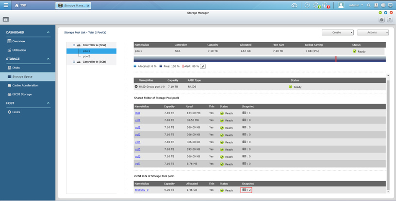 How to revert a snapshot in QES NAS? | QNAP (US)