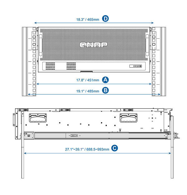 Rail Kit | NAS installation and maintenance made convenient | QNAP
