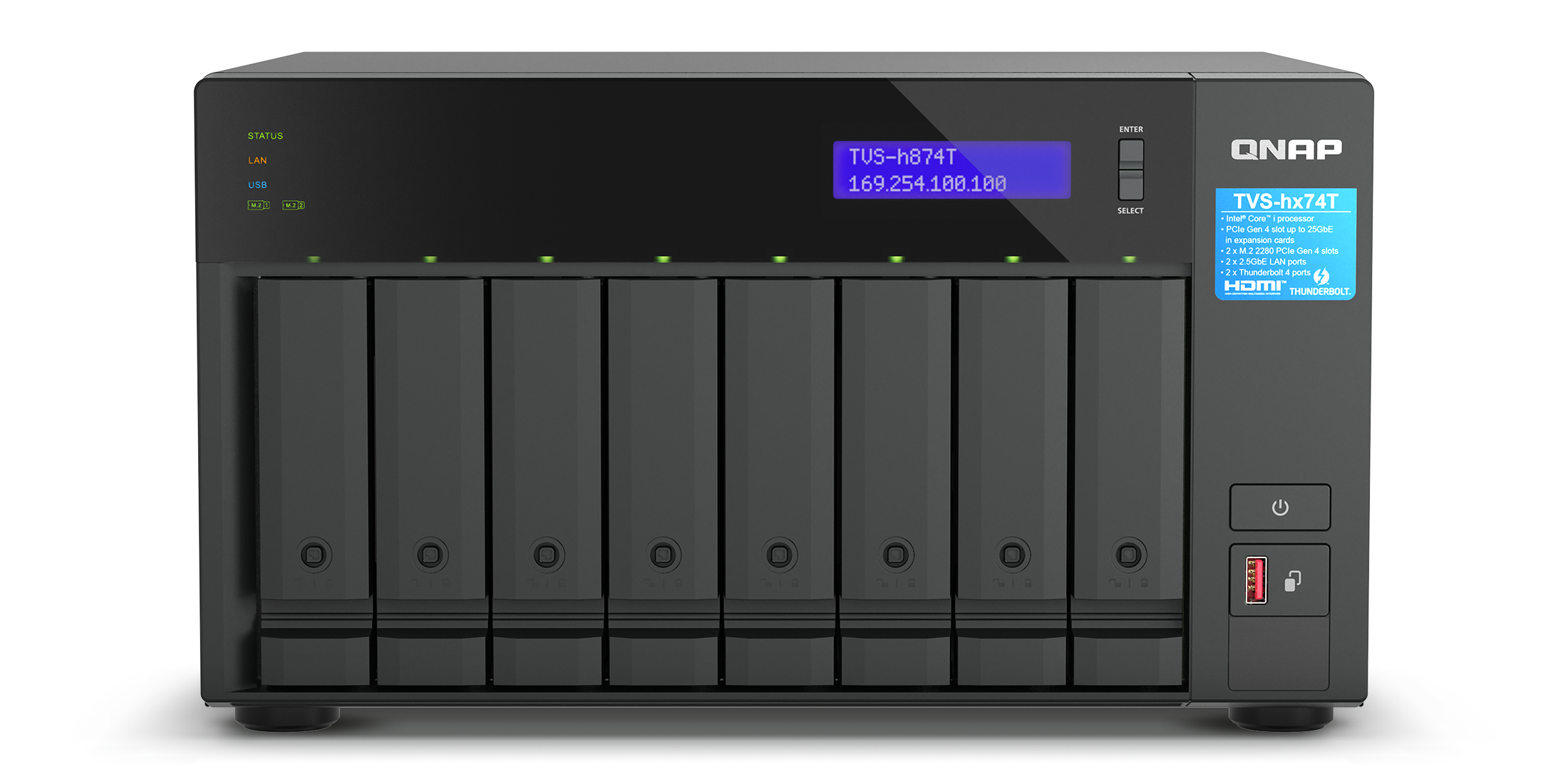 TVS-h874T | Thunderbolt™ 4 NAS. Designed for creators and small studios | QNAP (US)